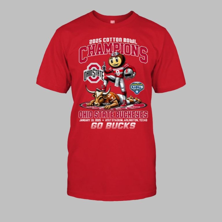 2025 Cotton Bowl Champions Buckeyes Go Bucks Shirt - Grishko.com