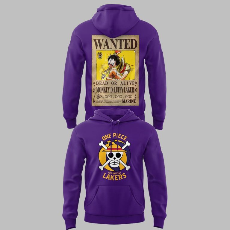 LA Lakers x One Piece Luffy Hoodie - Grishko.com