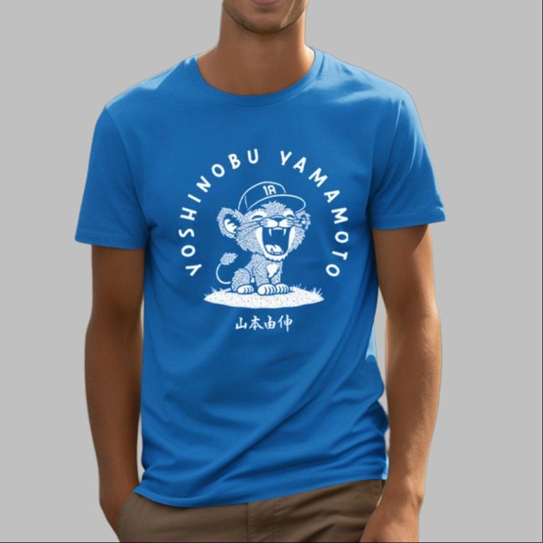 Yoshinobu Yamamoto Baby Lion Dodgers Shirt - Grishko.com