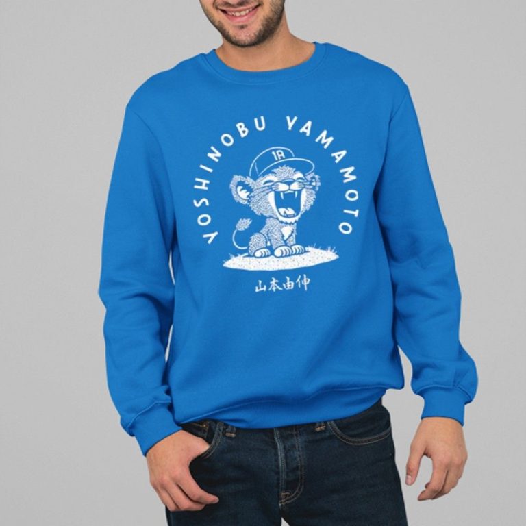 Yoshinobu Yamamoto Baby Lion Dodgers Shirt - Grishko.com