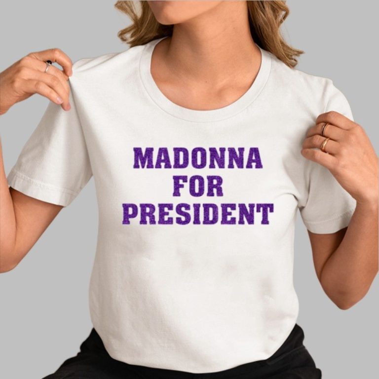 Lisa Rinna Wearing Madonna For President Shirt Grishko 9731