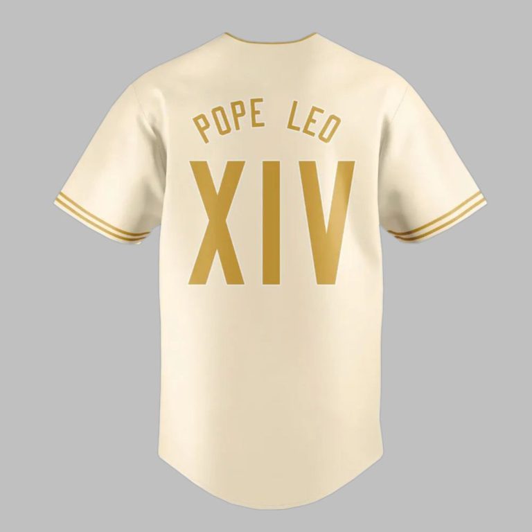 Cubs Pope Leo XIV Vatican Baseball Jersey - Grishko.com