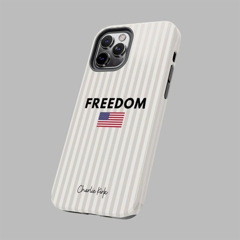 Freedom Charlie Kirk American Flag Phone Case - Grishko