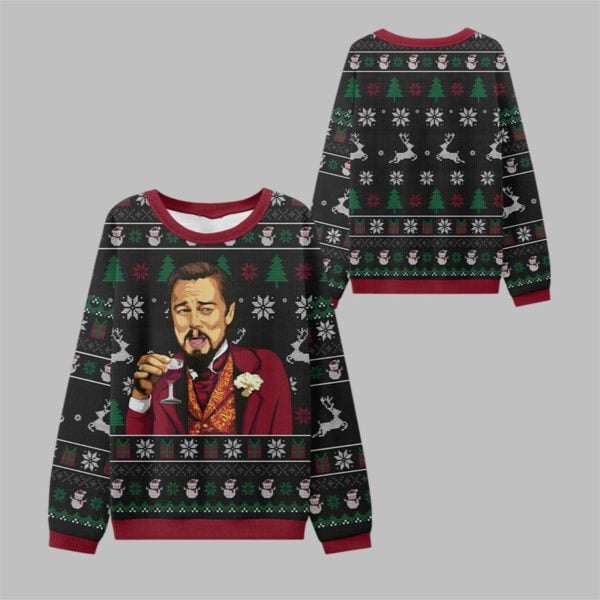 2025 Christmas Laughing Meme Toast Ugly Sweater - Grishko