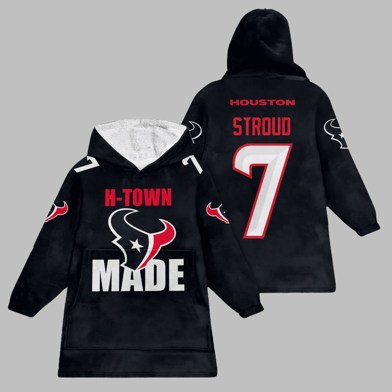 2025 H-Town Made Stroud 7 Houston Blanket Hoodie - Grishko