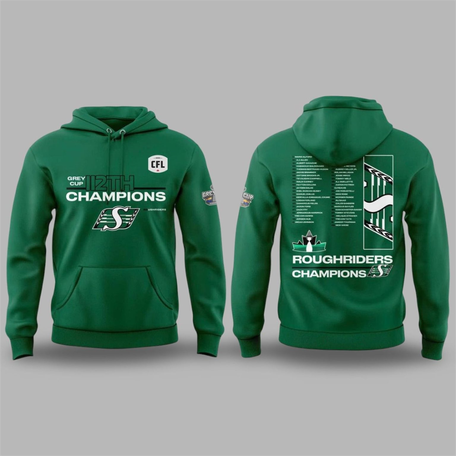 2025 Saskatchewan Roughriders 112th Grey Cup Champions Shirt - Grishko.com