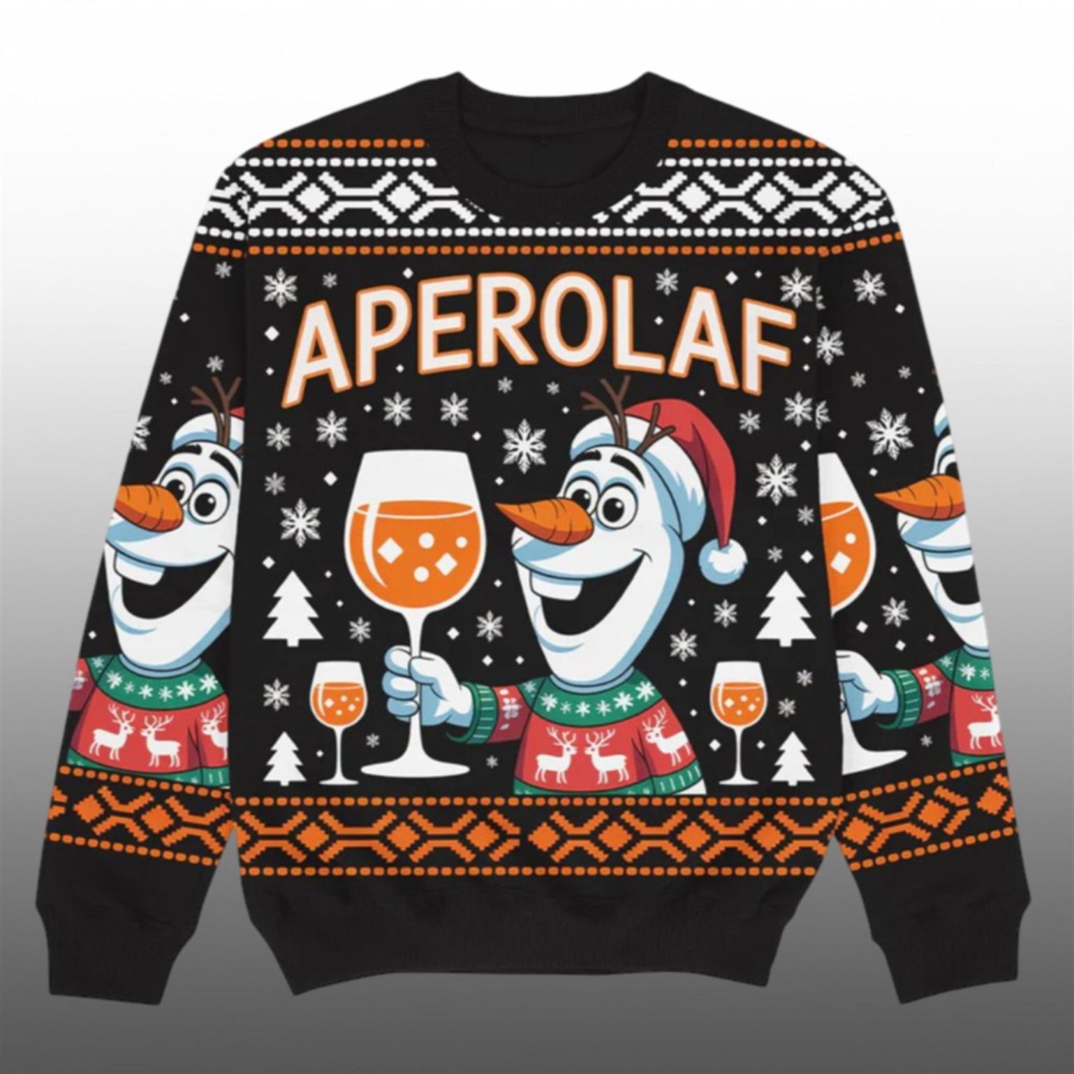 2025 Christmas Aperolaf Ugly Sweater - Grishko