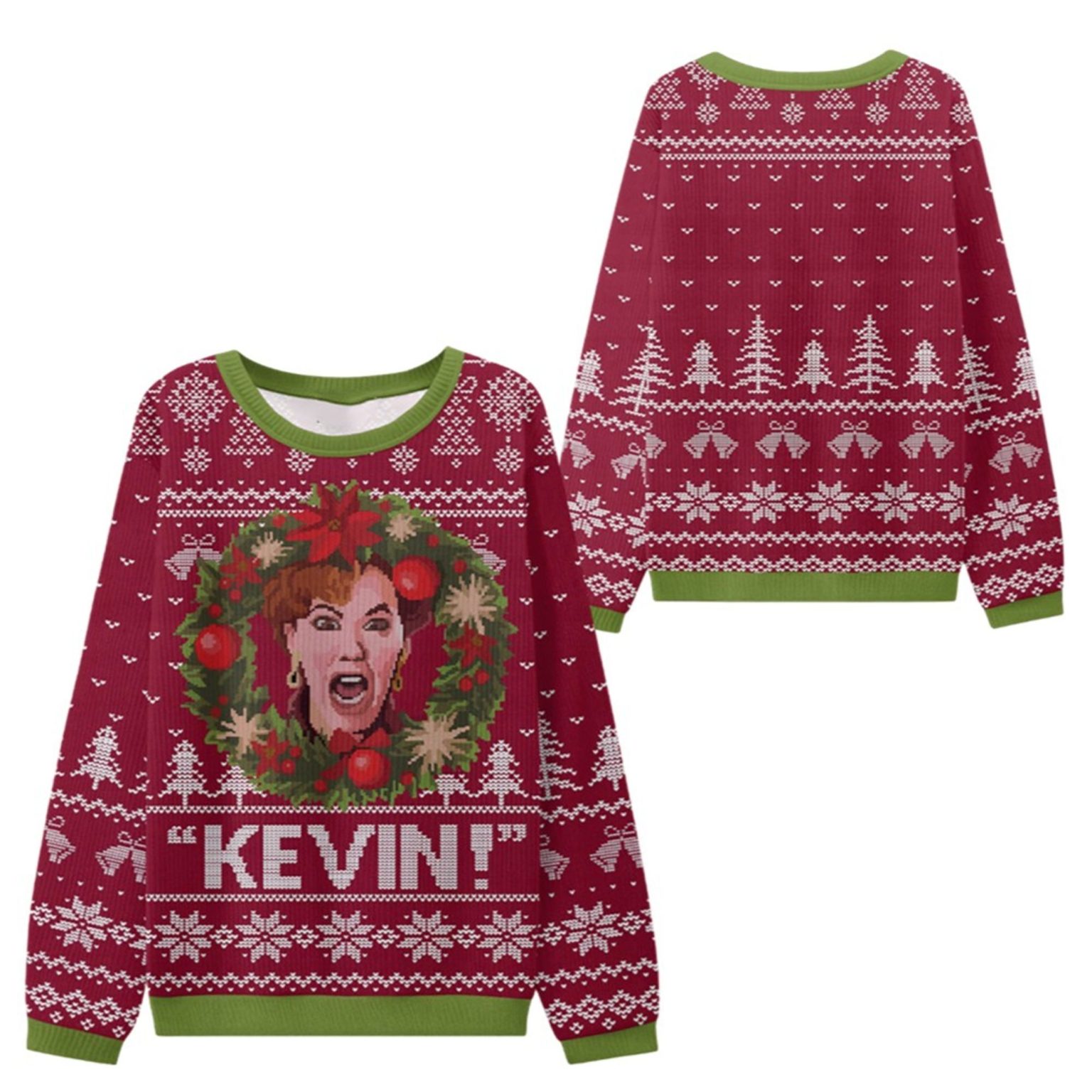 2025 Christmas Mom Scream Home Alone Ugly Sweater - Grishko