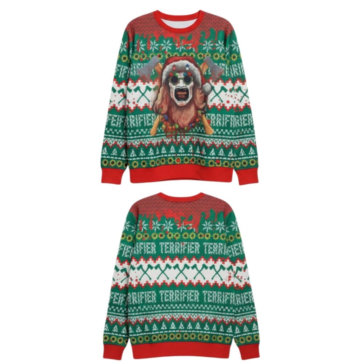 2025 Christmas Terrifier Ugly Christmas Sweater - Grishko.com