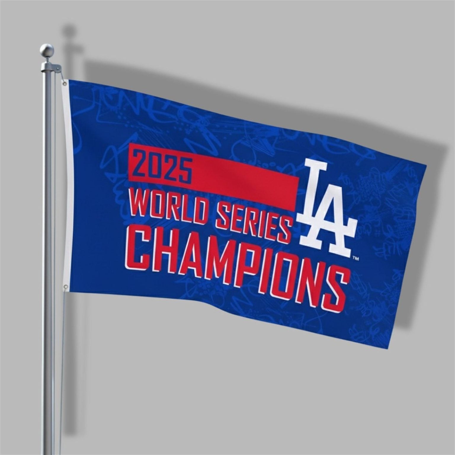 2025 Dodgers World Series Champions Flag - Grishko