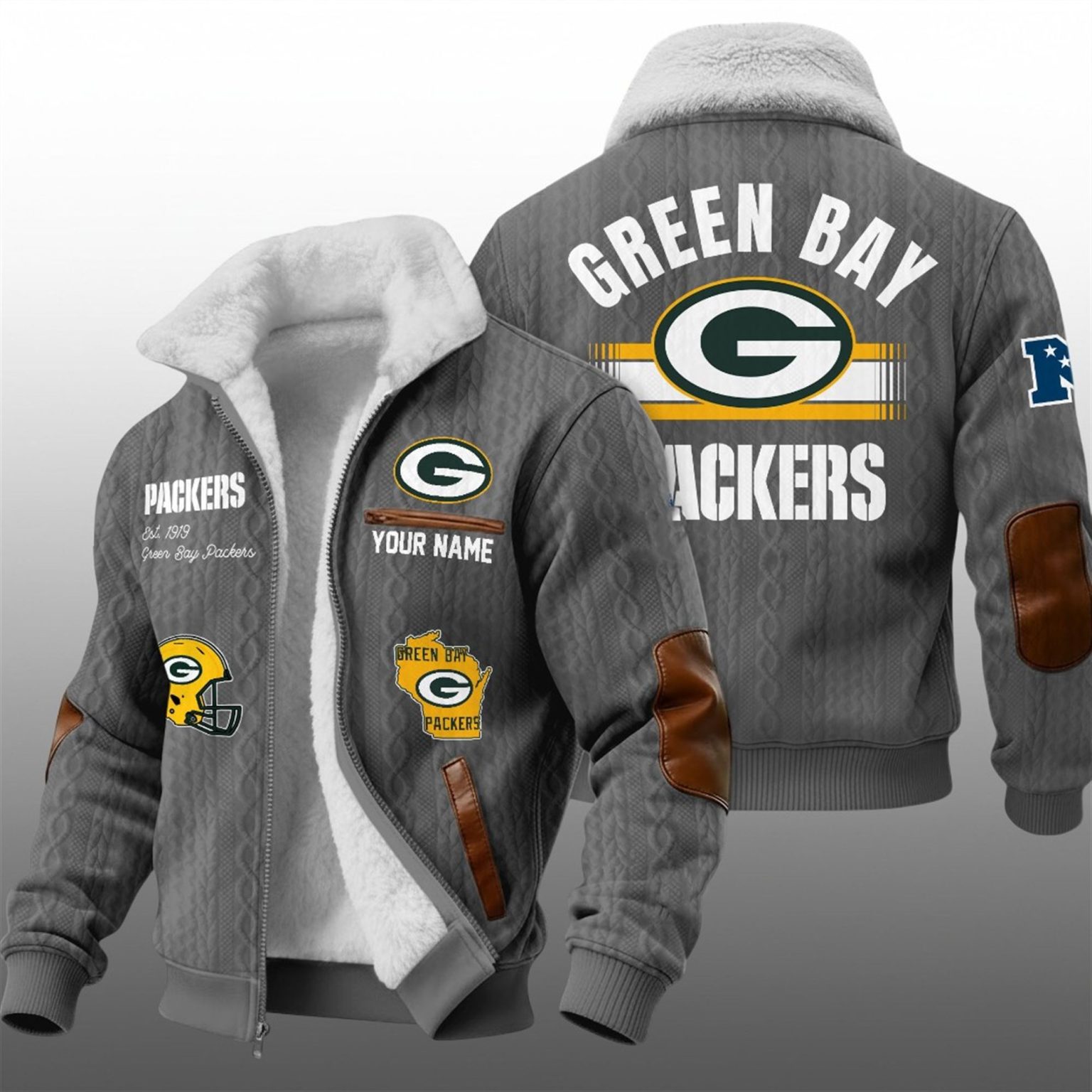 2025 Packers EST 1919 Winter Fleece Jacket - Grishko