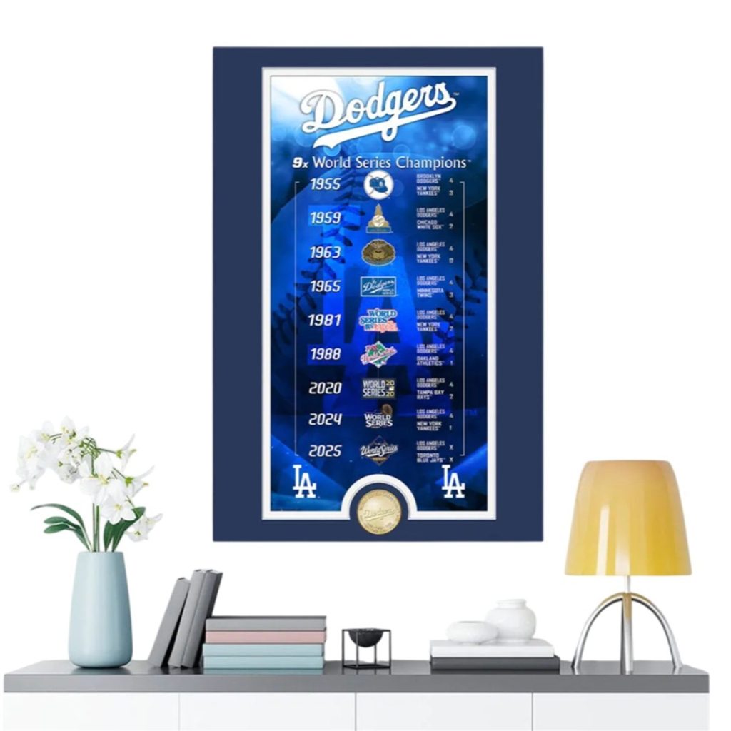 Angeles Dodgers World Series 2025 Rectangle Canvas - Grishko.com