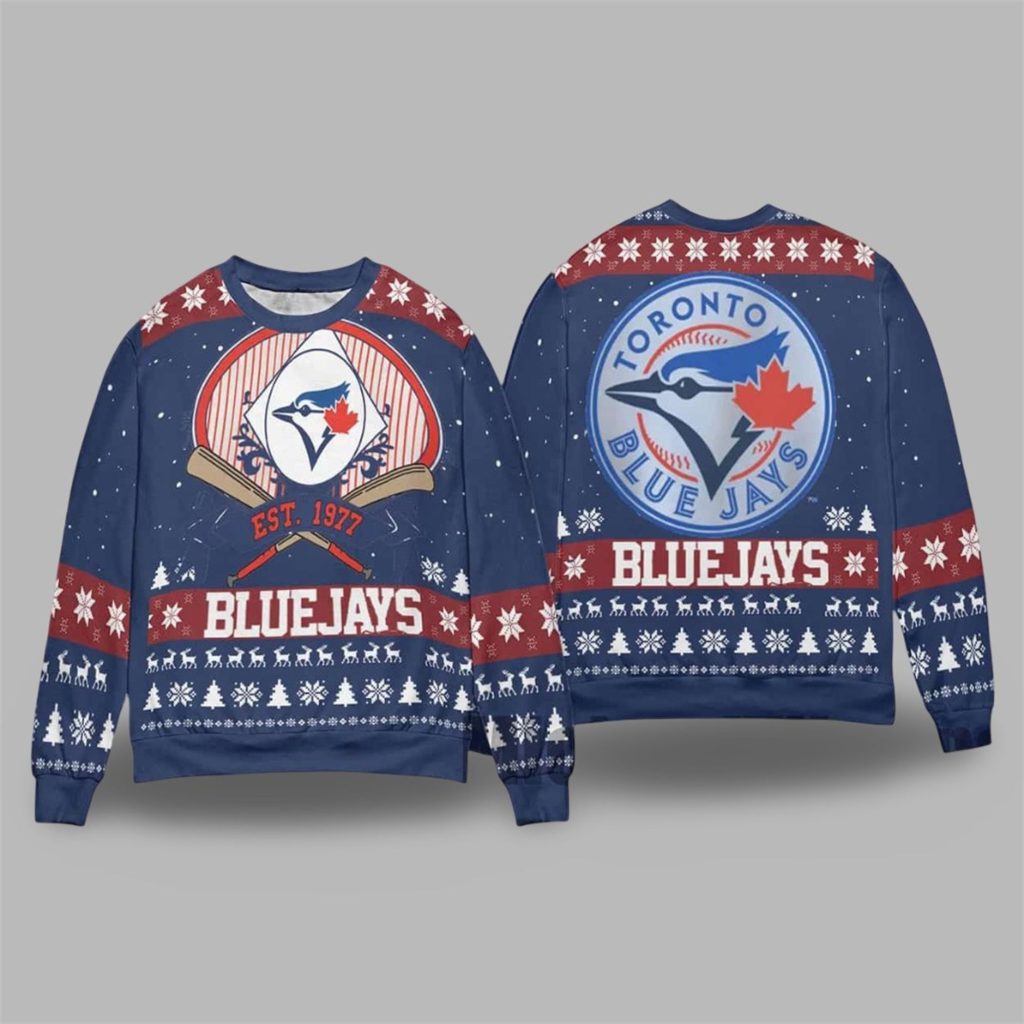 Blue Jays World Series Champions 2025 Christmas Ugly Sweater - Grishko.com