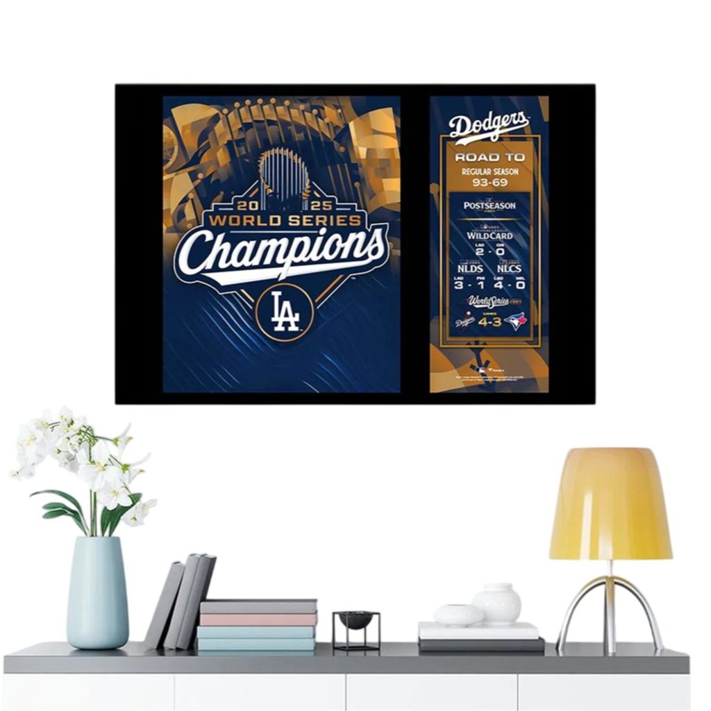 Dodgers Win World Series 2025 Canvas - Grishko.com
