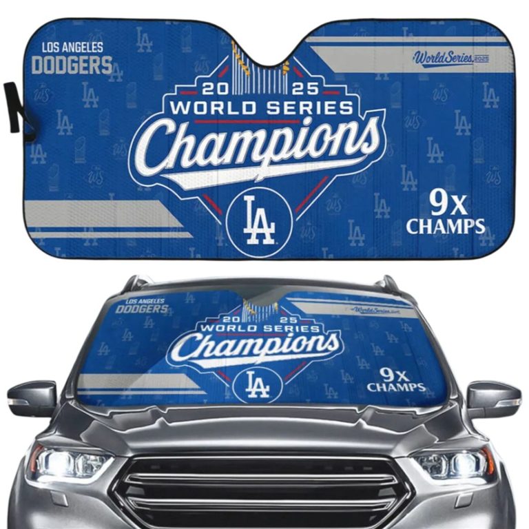 Dodgers World Series 2025 9x Champs Auto Shade - Grishko