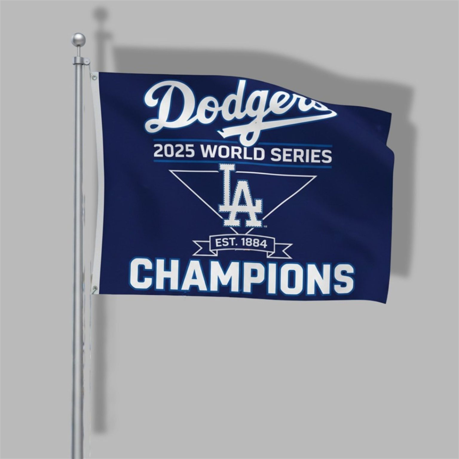 Dodgers 2025 World Series Champions Flag - Grishko