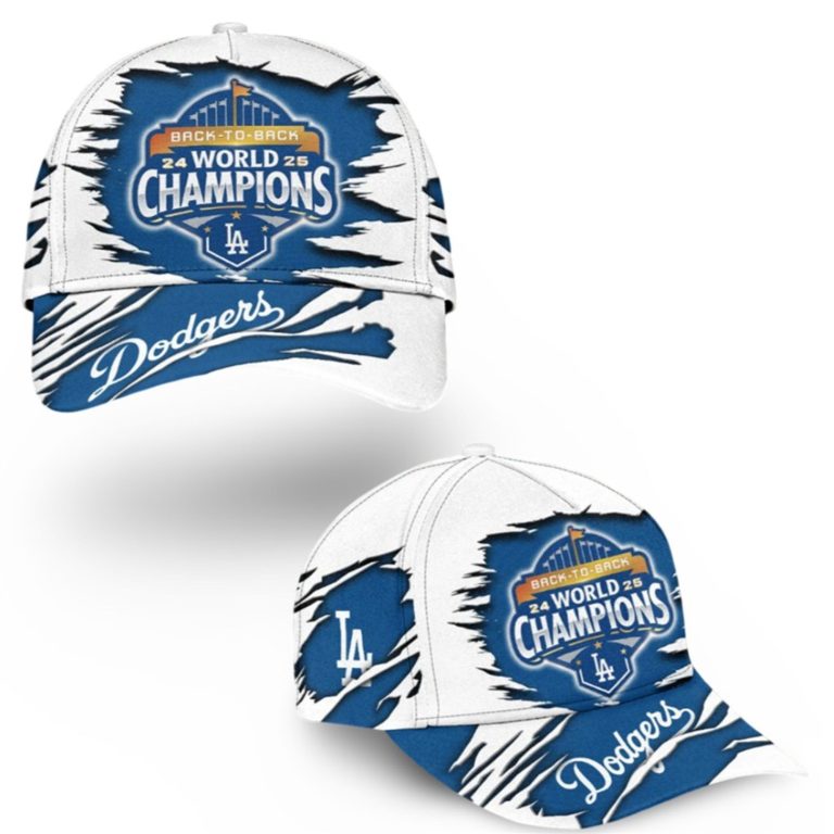 LA Dodgers Back To Back 2024 2025 World Series Parade Hat - Grishko