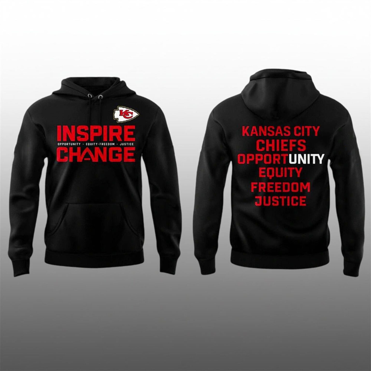 2026 KC Chiefs Inspire Change Freedom Justice Hoodie - Grishko