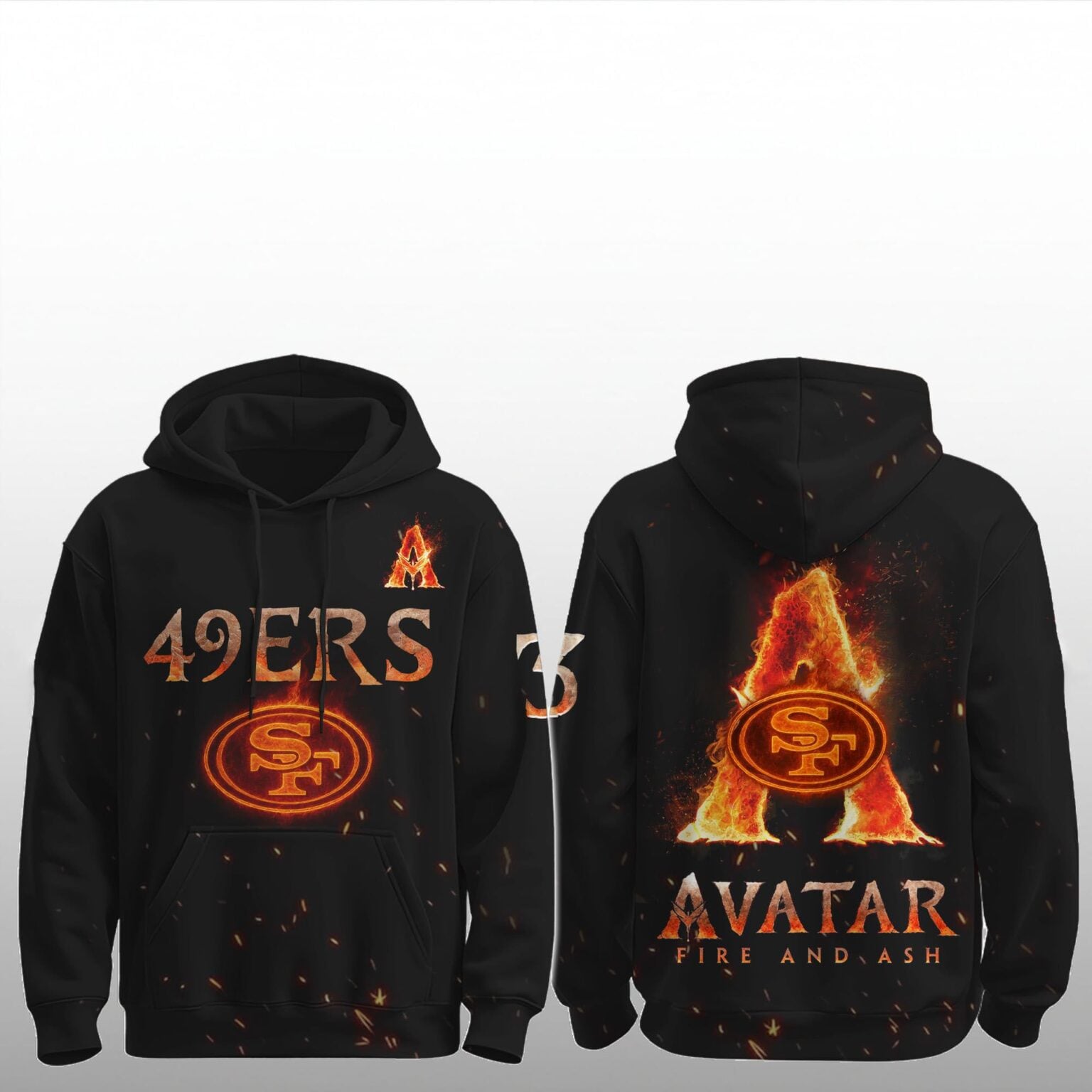 2026 SF 49ers Avatar 3 Fire And Ash Hoodie - Grishko