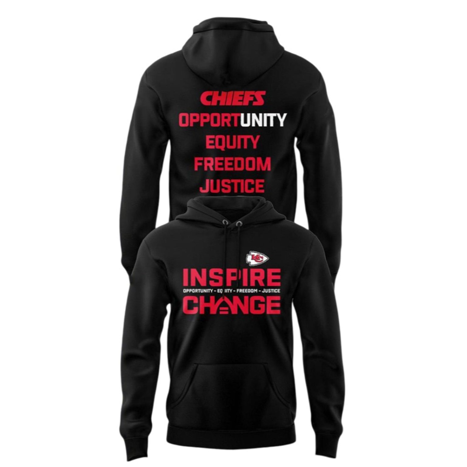 2026 Chiefs Inspire Change Freedom Justice Hoodie - Grishko