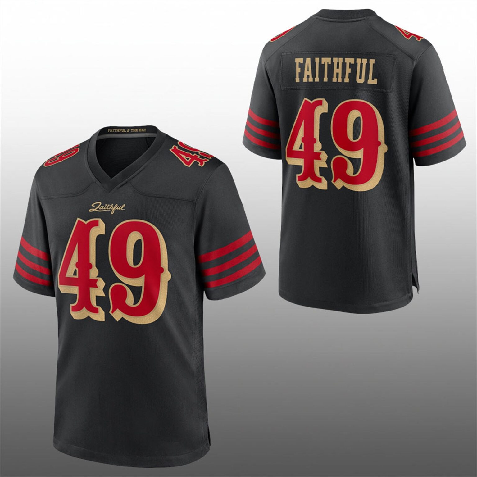 2026 SF 49ers Faithful Wear Black Rivalries Jersey - Grishko