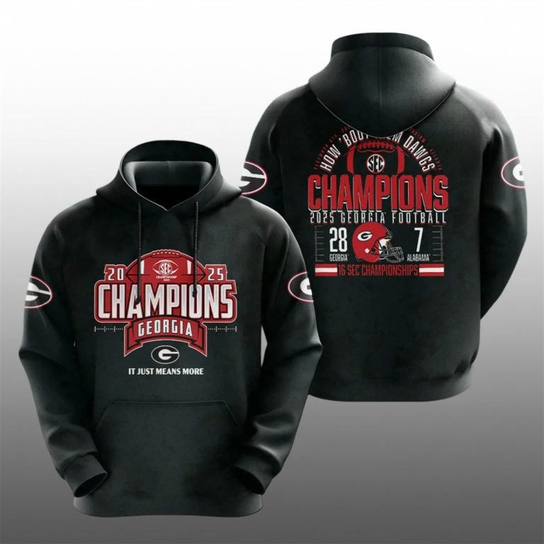 2025 Georgia It Just Means More How Bout Them Dawgs 16 SEC Champions ...