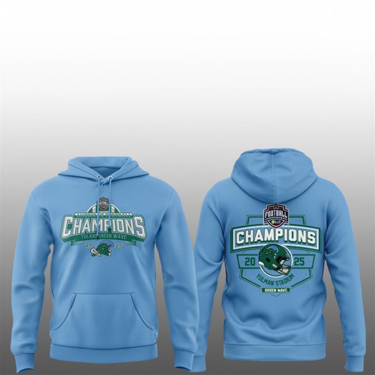 Tulane Green Wave American Football Champions 2025 Roll Wave Shirt ...