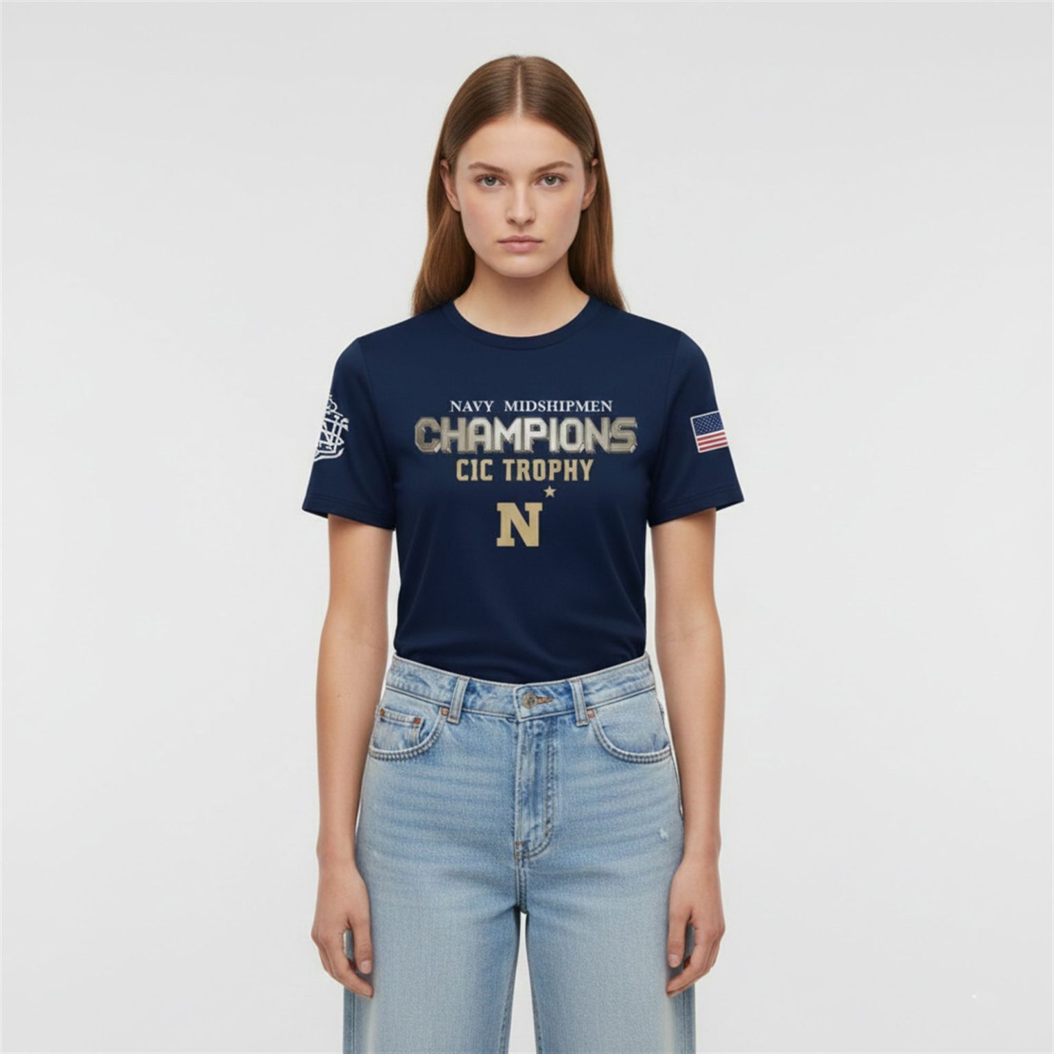 Navy Midshipmen 2025 CIC Trophy Champions Shirt - Grishko