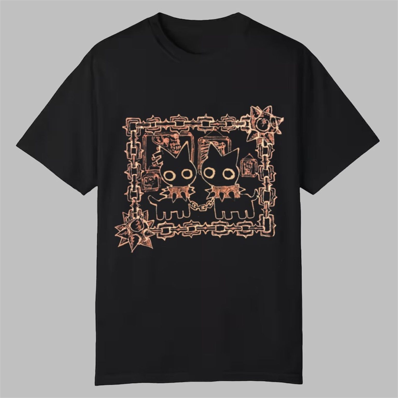Cat Asylum Bleached Shirt - Grishko