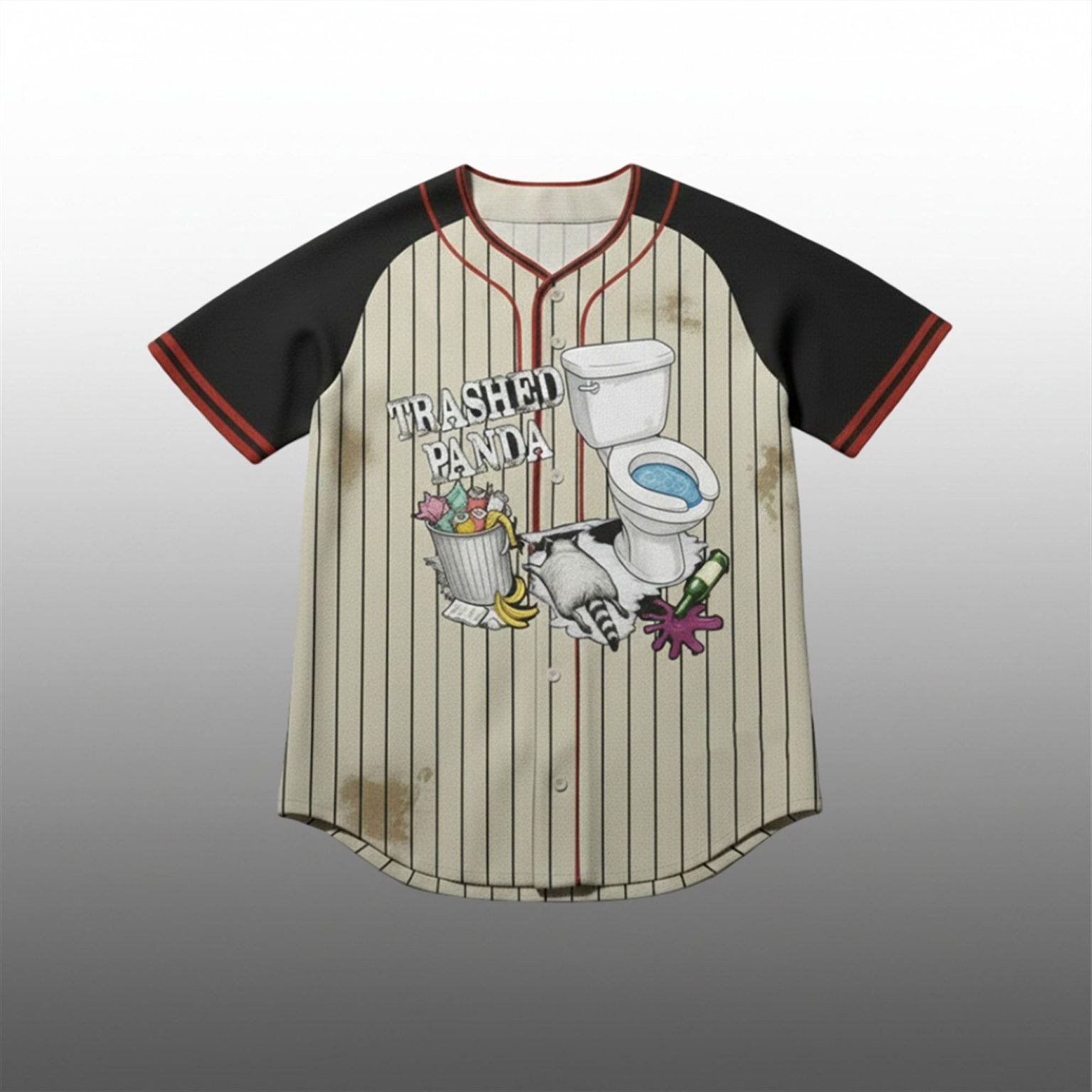 Drunk Raccoon Trashed Panda Jersey - Grishko