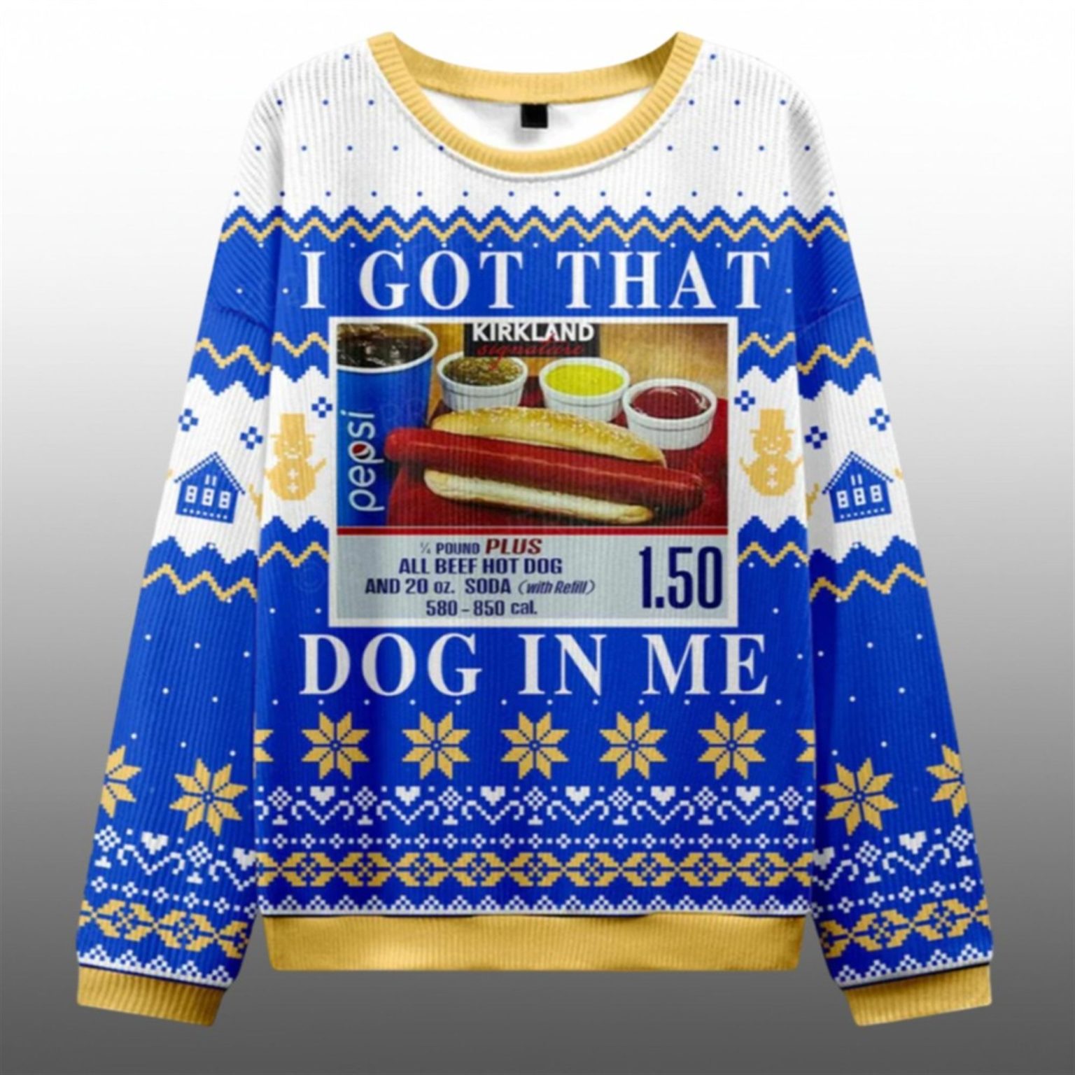I Got That Hot Dog In Me Ugly Sweater 2025 Christmas - Grishko