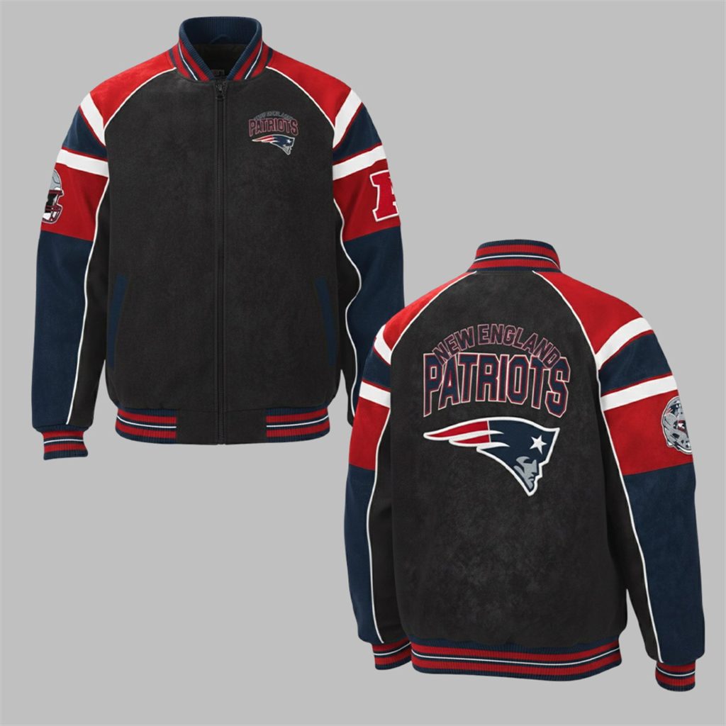 NE Patriots Drake Maye AFC Bomber Jacket - Grishko.com