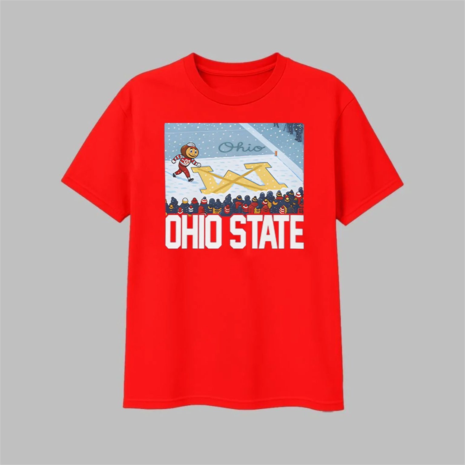 Ohio Vs Michigan Rivalry Script Ohio On Big M Shirt - Grishko