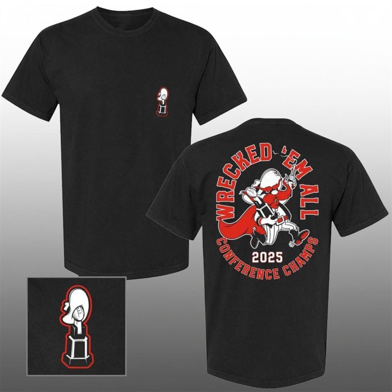 Texas Tech Red Raiders Wreck Em All 2025 Conference Champs Shirt - Grishko