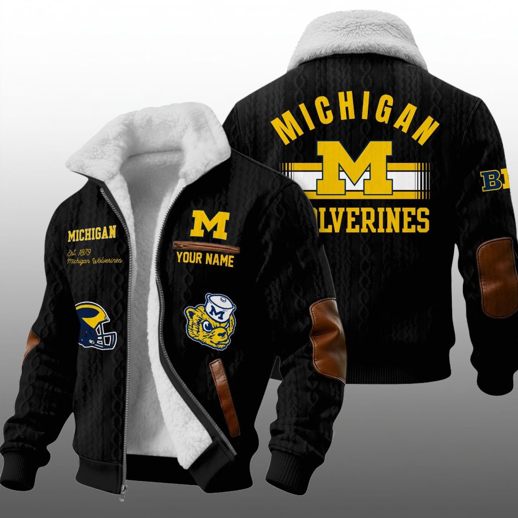 Wolverines Est 1879 Winter Fleece Jacket - Grishko