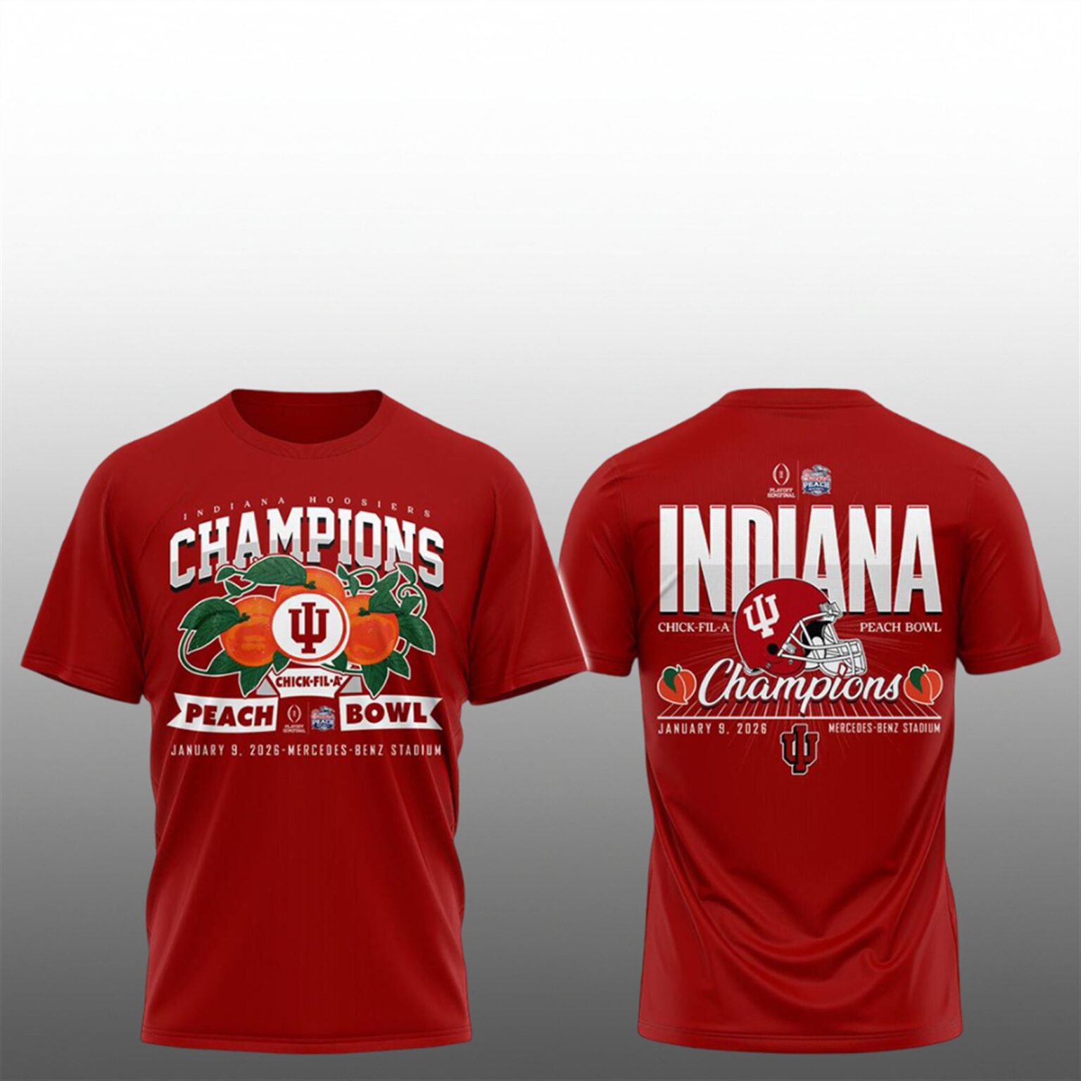 2026 Indiana Hoosiers Chick Fil A Peach Bowl Champions Shirt