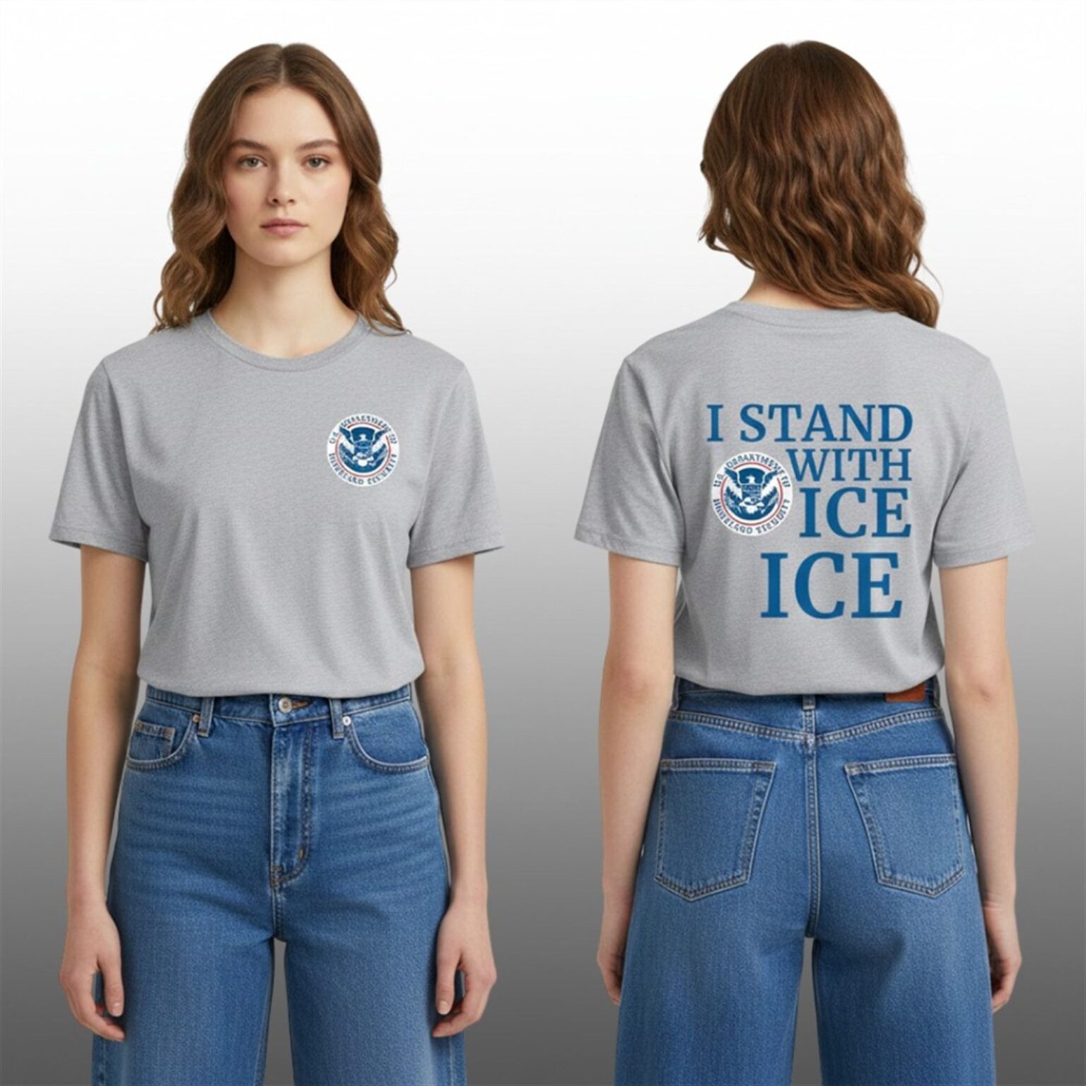 2026 I Stand With ICE US Department Of Homeland Security Shirt