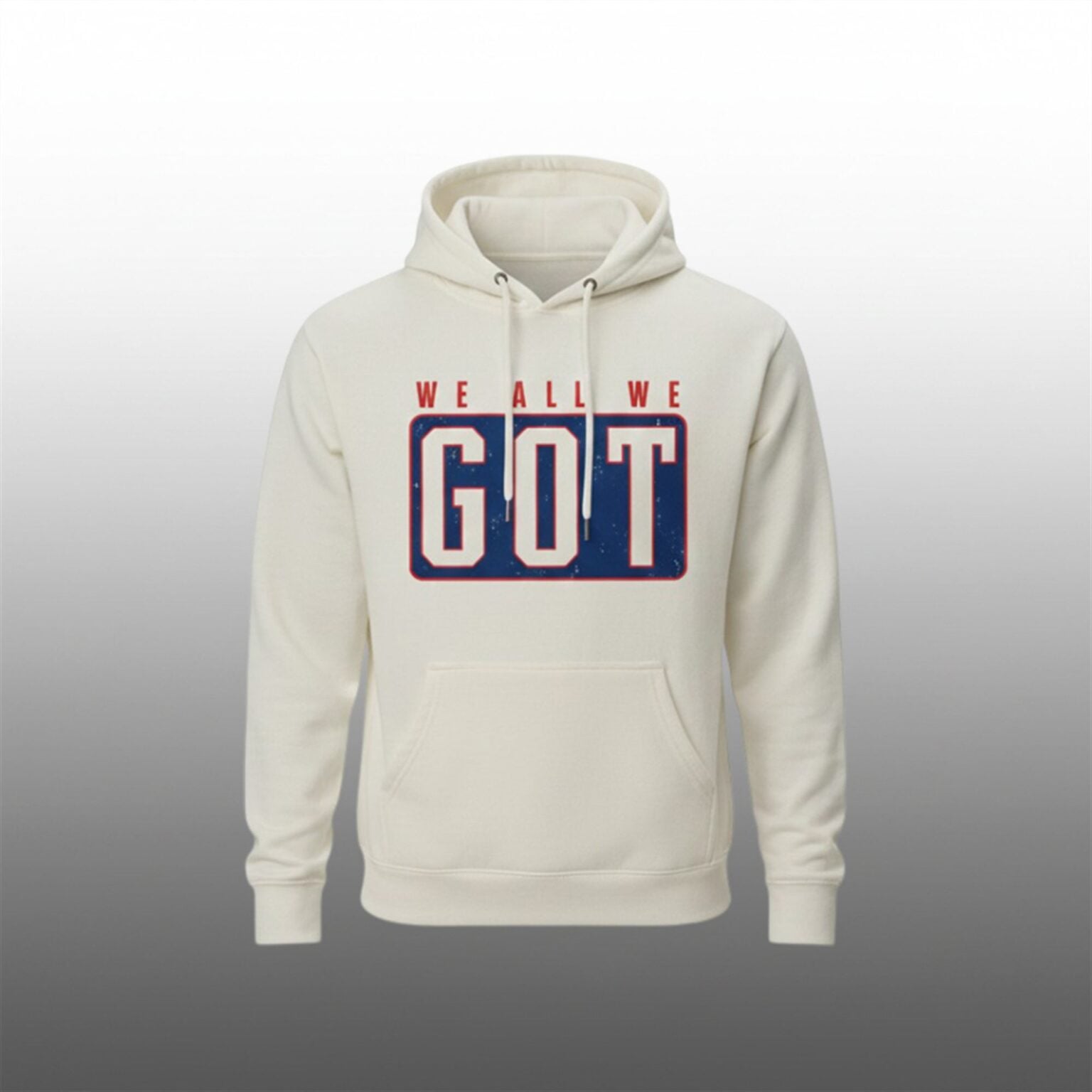 2026 New England Patriots Marcus Jones We All We Got We All We Need Hoodie