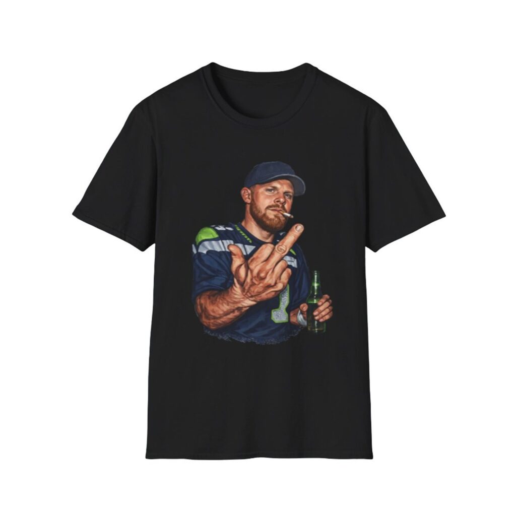 2026 Seattle Seahawks Sam Darnold Middle Finger Shirt - Grishko