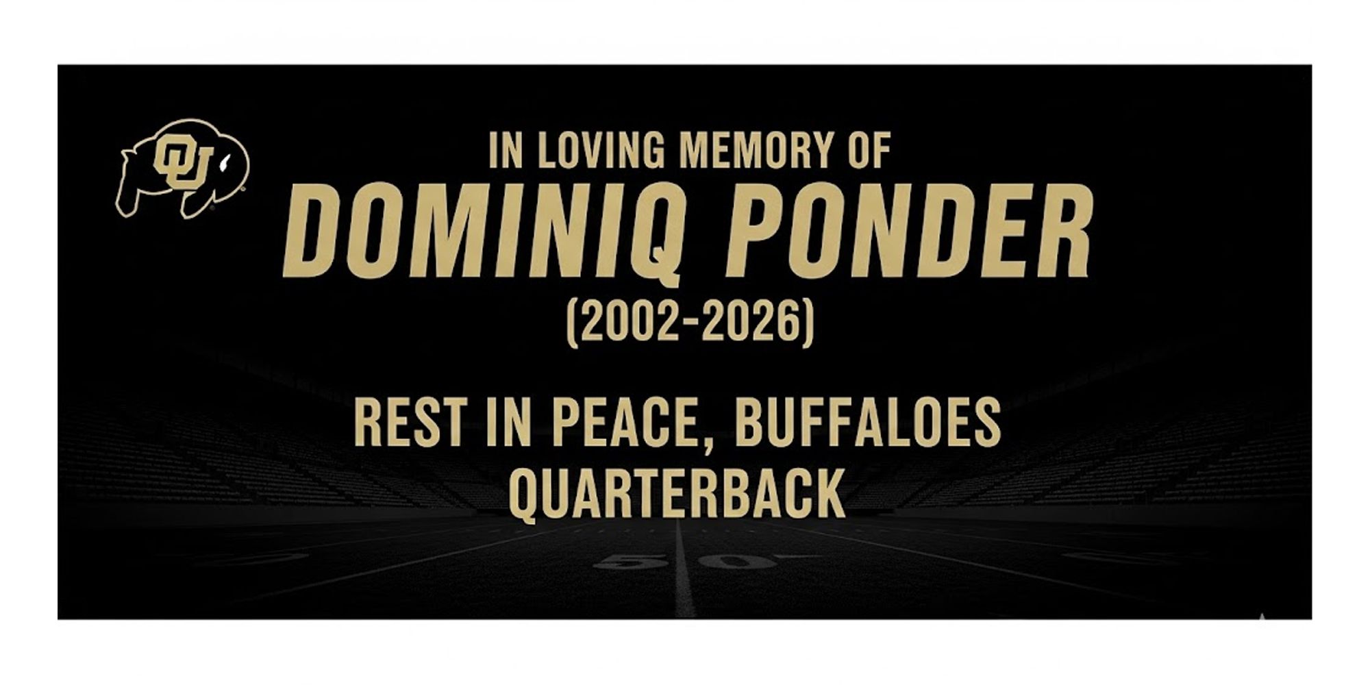 Eternal Flame: Honoring Colorado QB Dominiq Ponder's Unforgettable ...