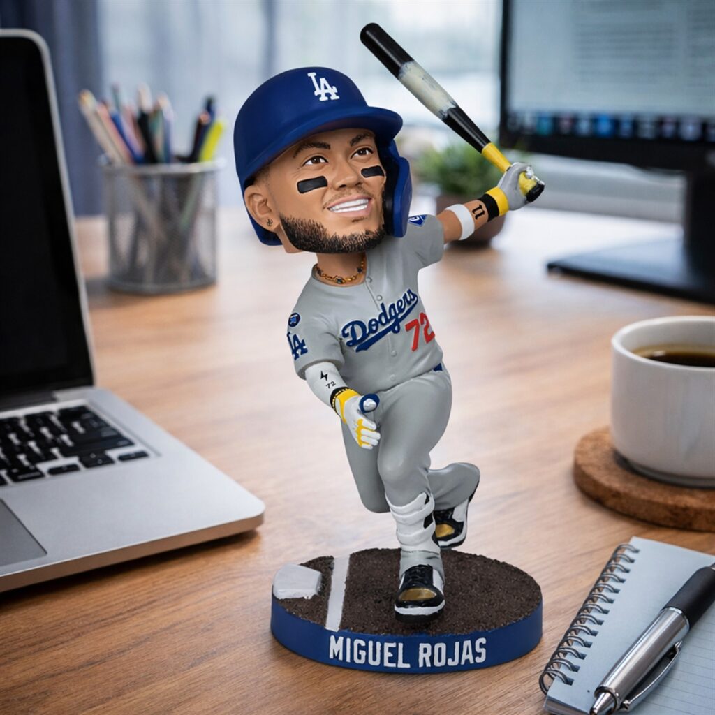 Los Angeles Dodgers Miguel Rojas Game 7 Home Run Bobblehead 2026 ...