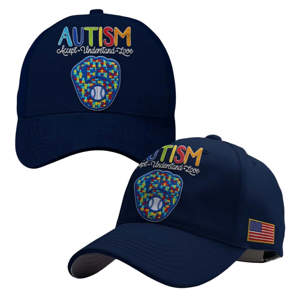 2026 Milwaukee Brewers Autism Accept Understand Love Hat - Grishko