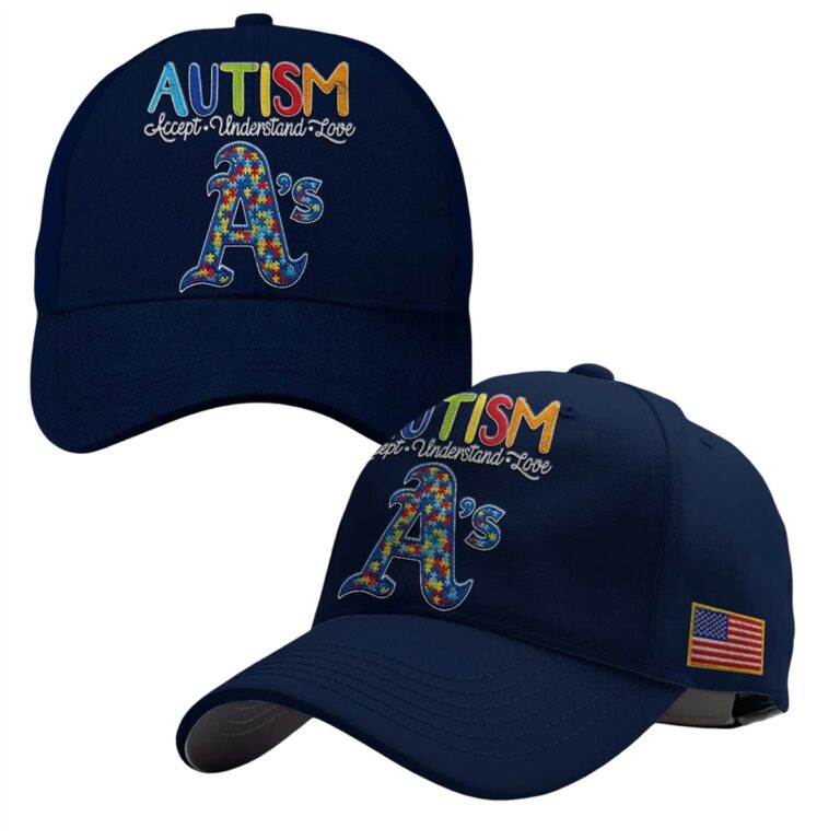 2026 Oakland Athletics Autism Accept Understand Love Hat - Grishko