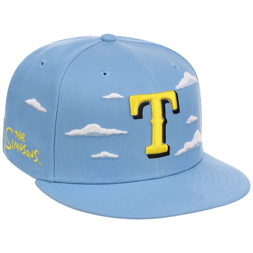 2026 Texas Rangers The Simpsons Clouds Hat - Grishko