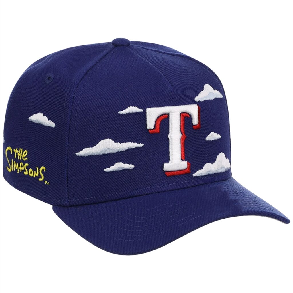 2026 Texas Rangers The Simpsons Clouds Hat - Grishko